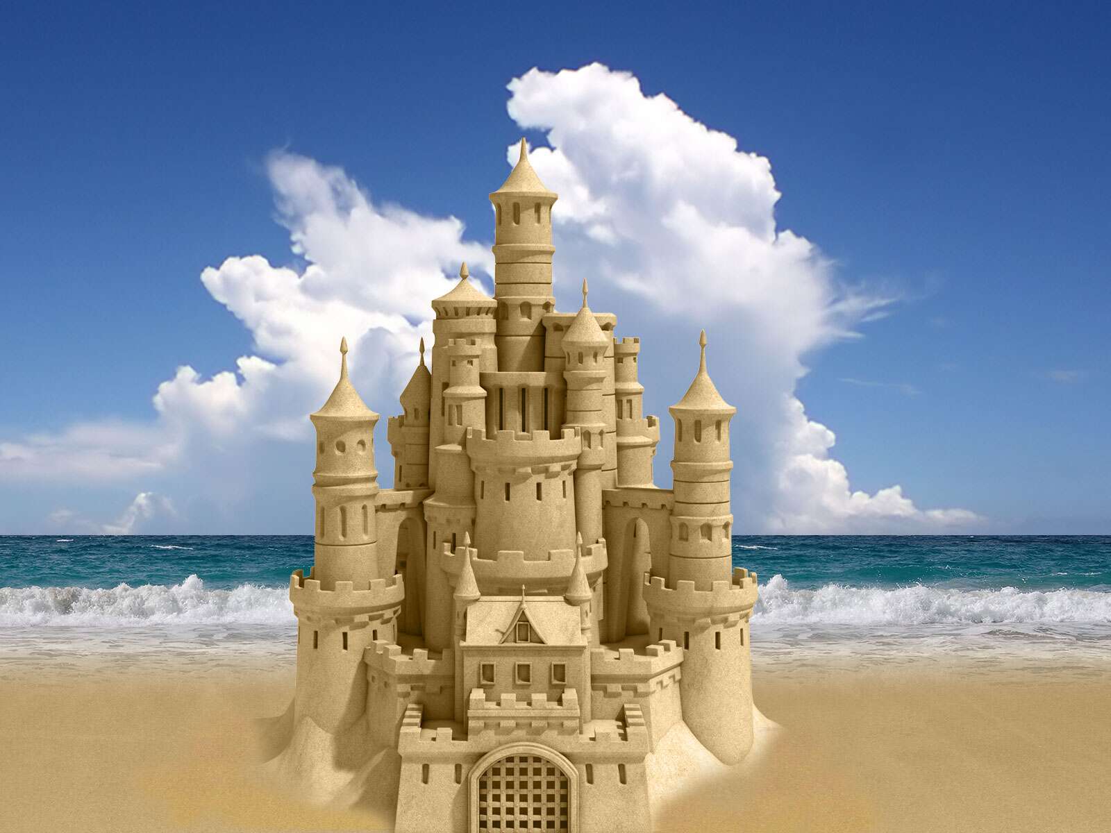 Plage et Château de sable