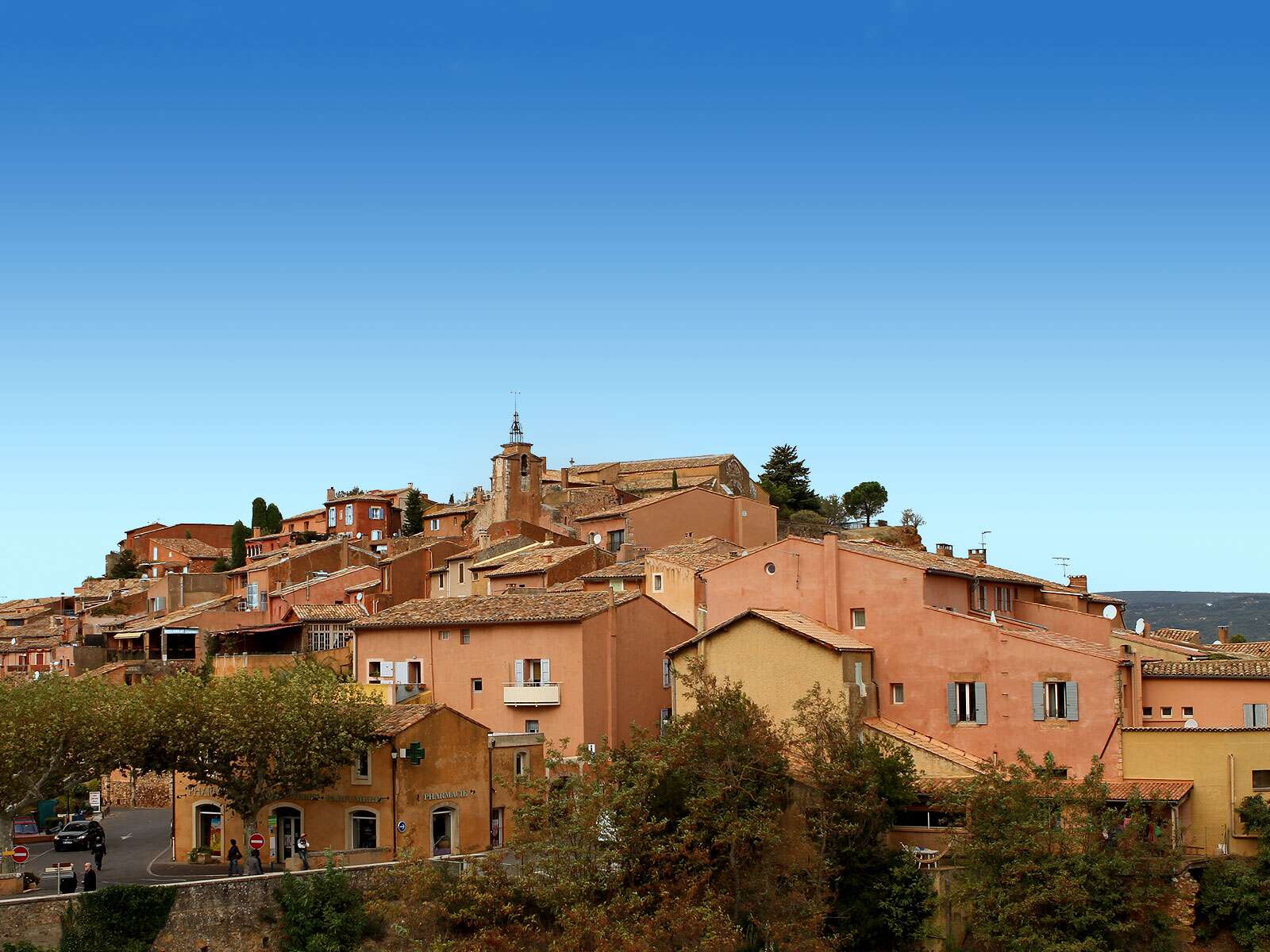 Le village de Roussillon - Vaucluse - Fond d'écran et images gratuites
