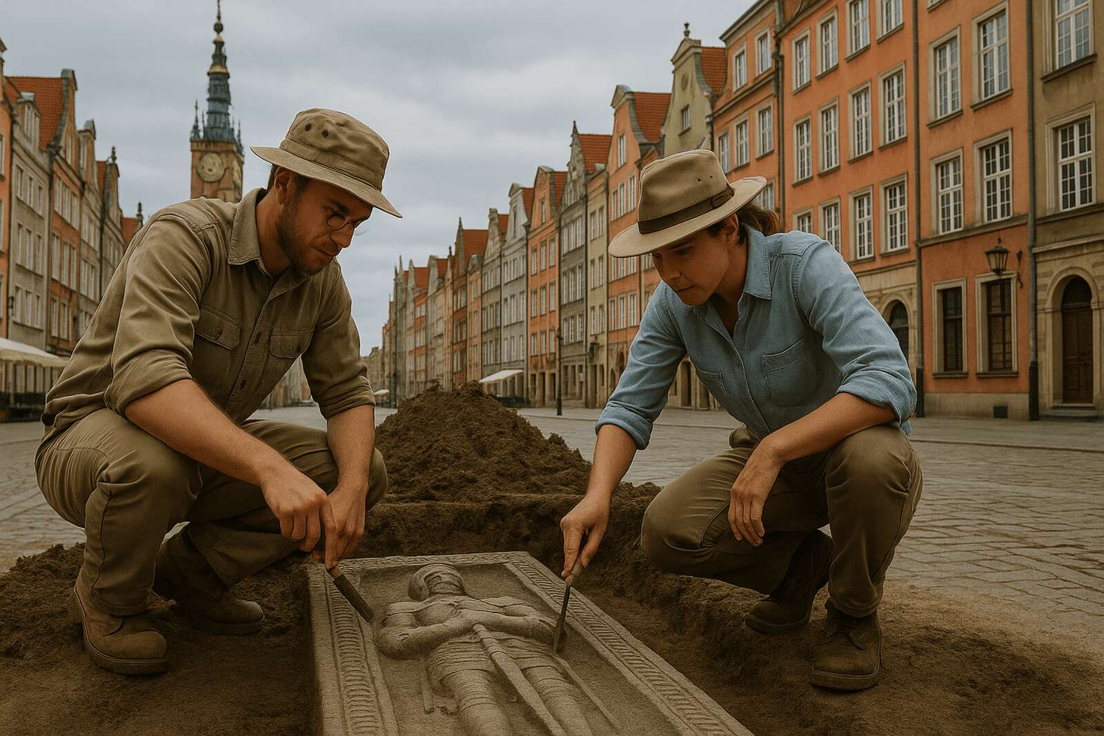 Un chevalier inconnu refait surface au cœur de Gdansk… et intrigue les ...