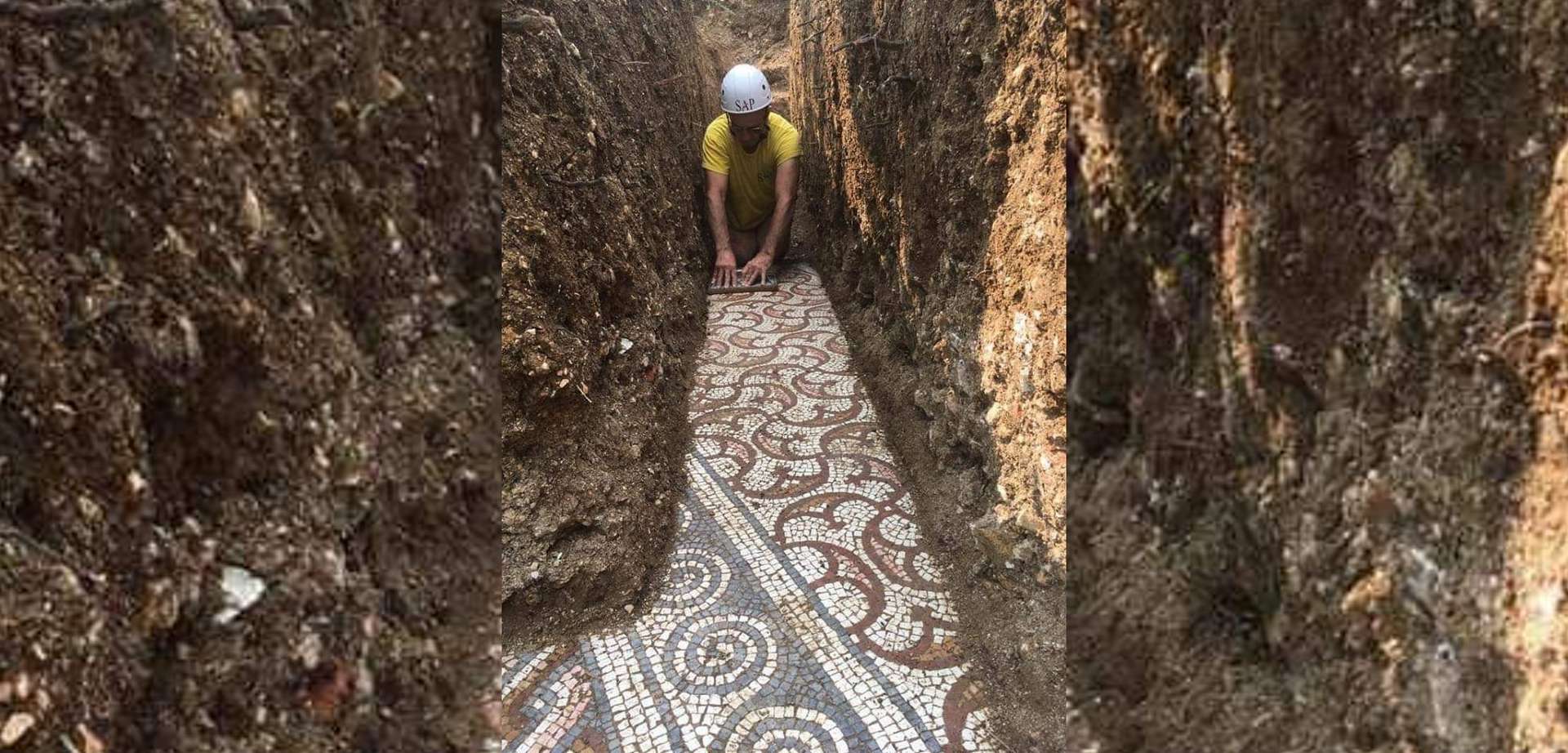 Découverte de magnifiques mosaïques romaines à Negrar di Valpolicella