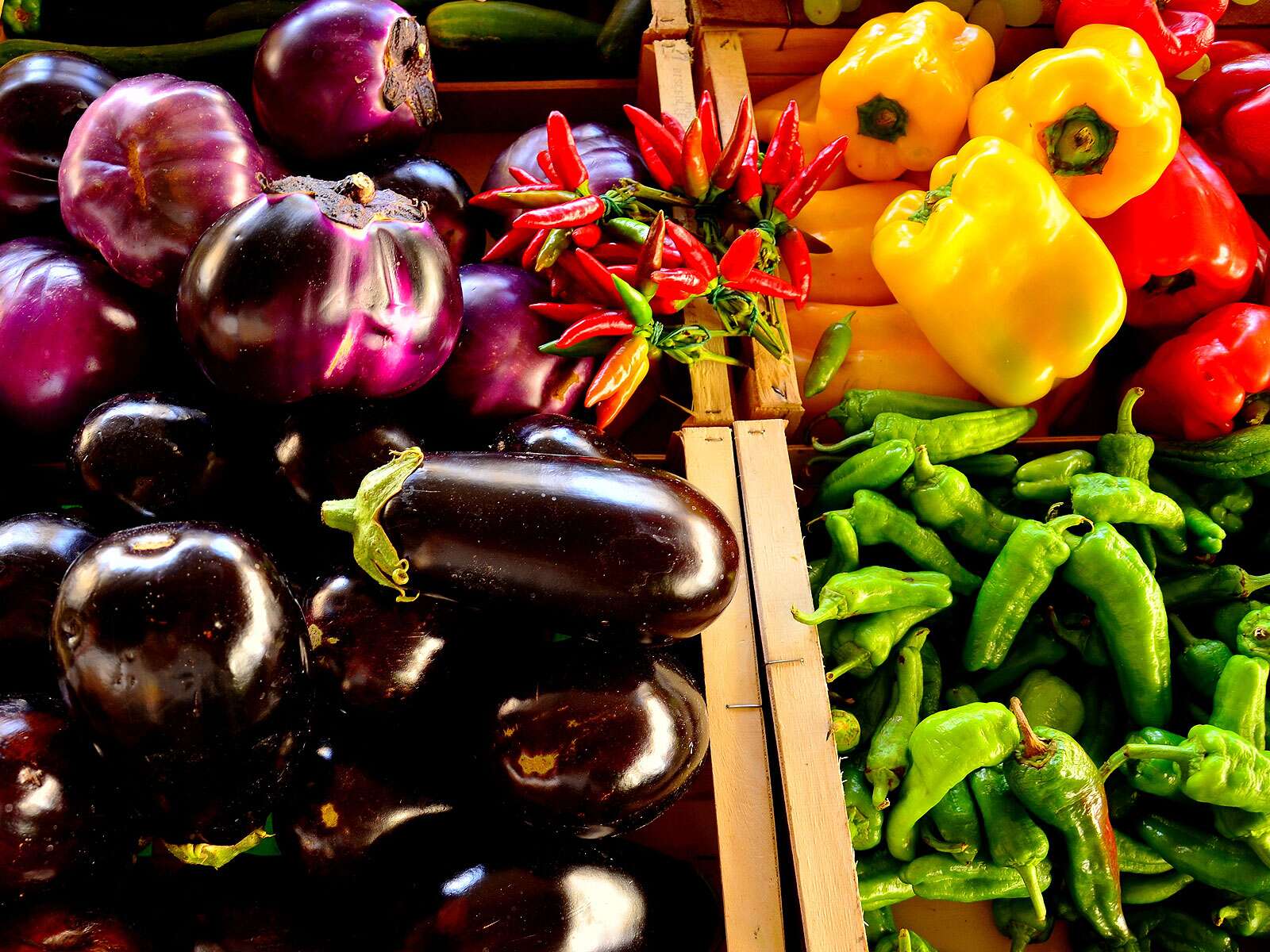 Ratatouille : aubergines, poivrons... - Fond d'écran et images gratuites