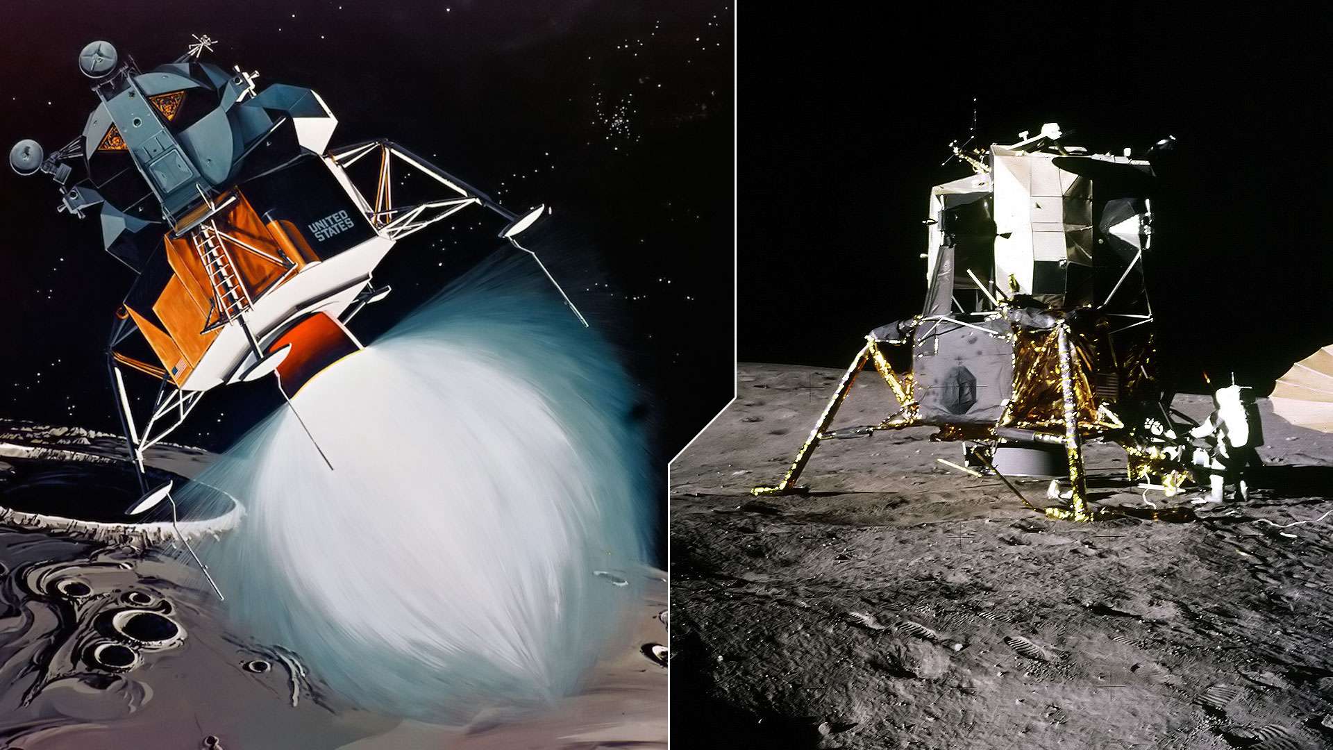 Alunissage du module lunaire - Photos Futura