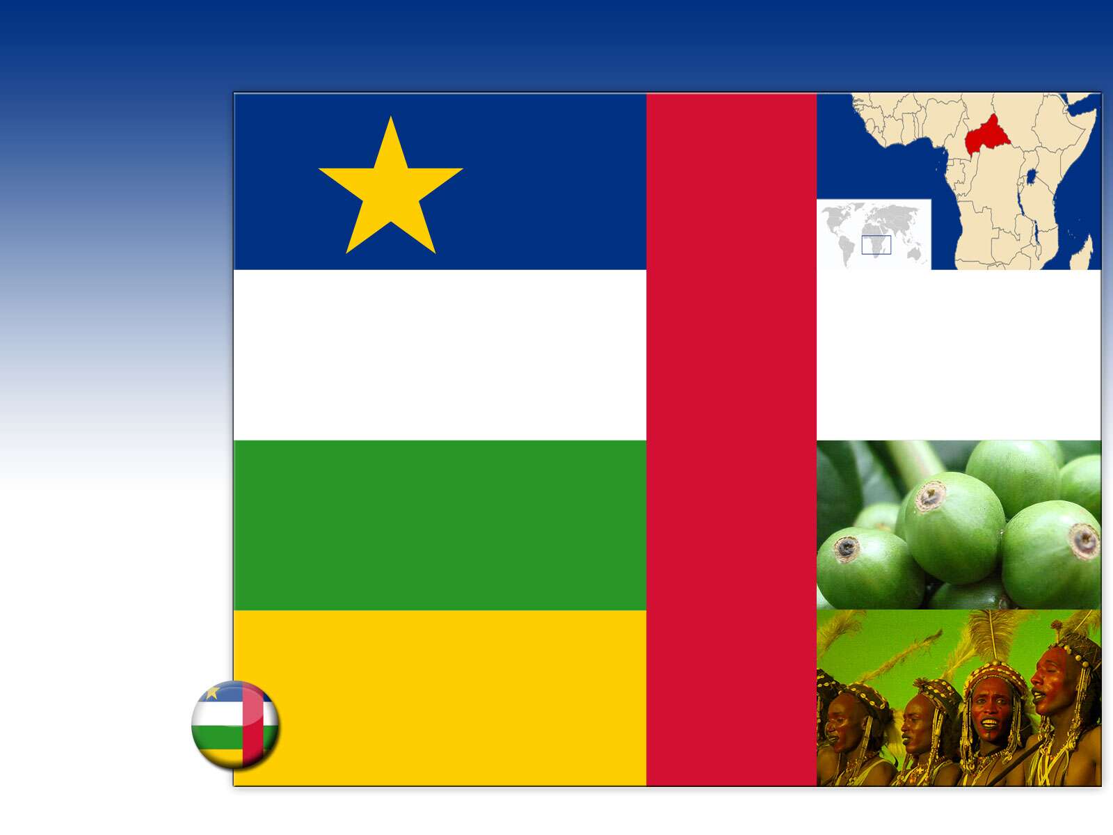 Drapeau : Centrafrique - Fond d'écran et images gratuites