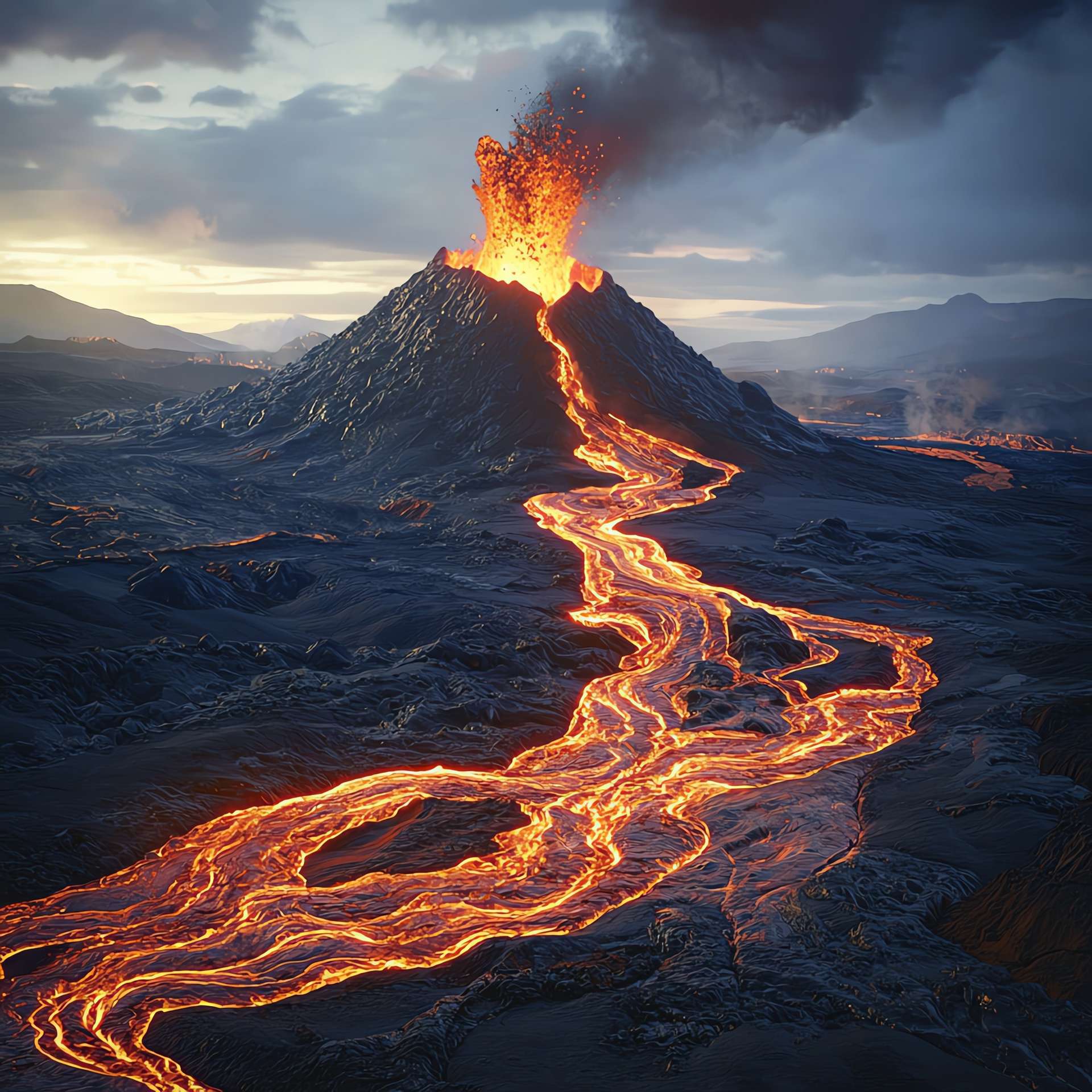 Fascinant : la rivière de lave flamboyante qui dévale l’Etna couvert de ...