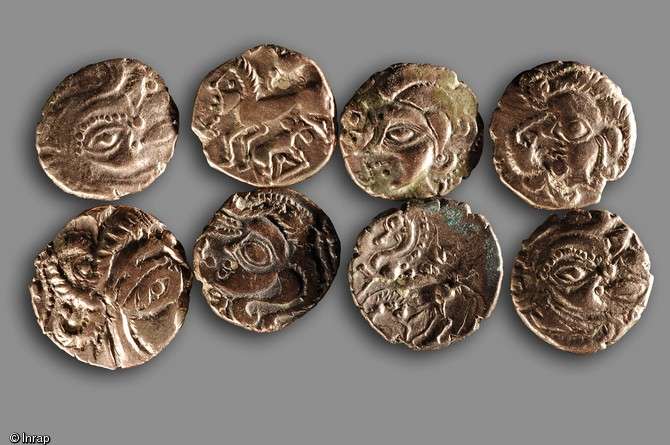 Les pièces gauloises de Laniscat - Photos Futura