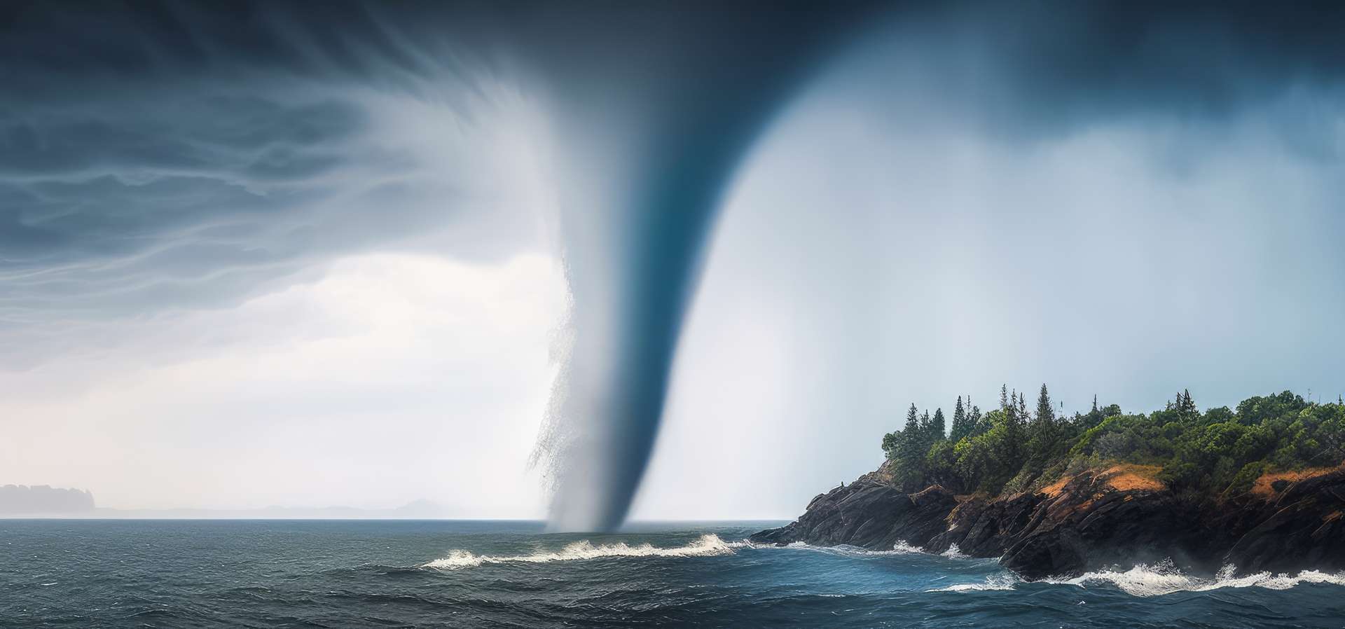 En images : une impressionnante trombe marine qui témoigne du temps ...