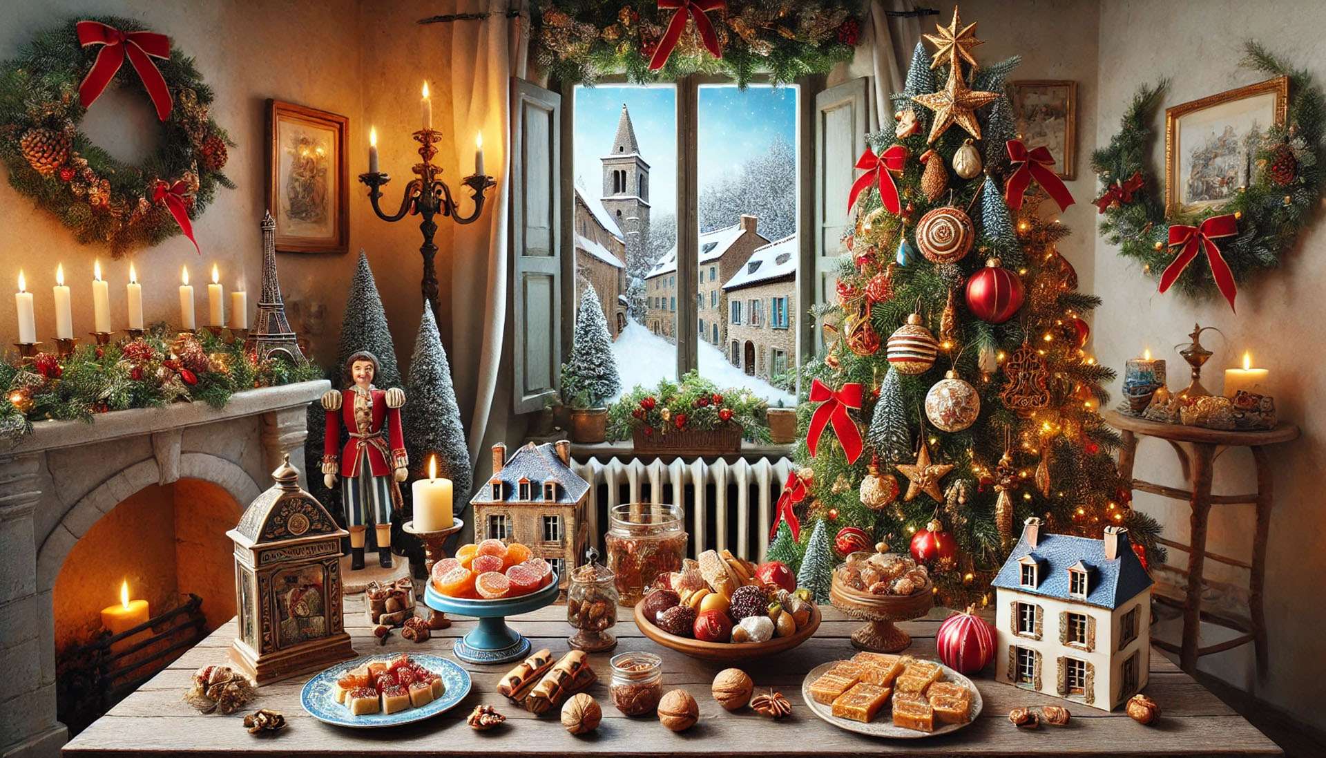 France : les treize desserts de Noël et le sapin illuminé de mille feux ...
