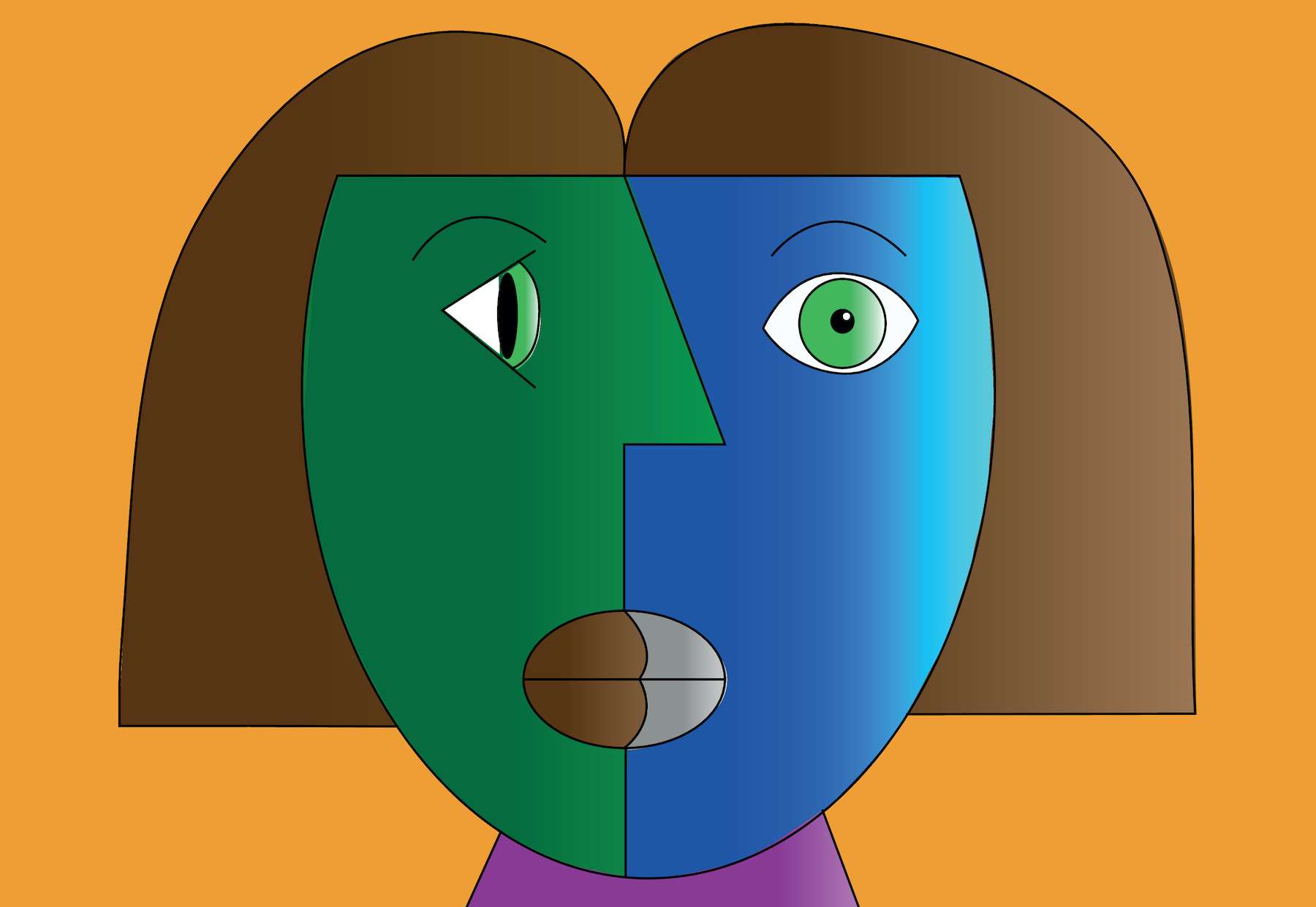 Patient bizarre : il voit les visages à moitié fondus