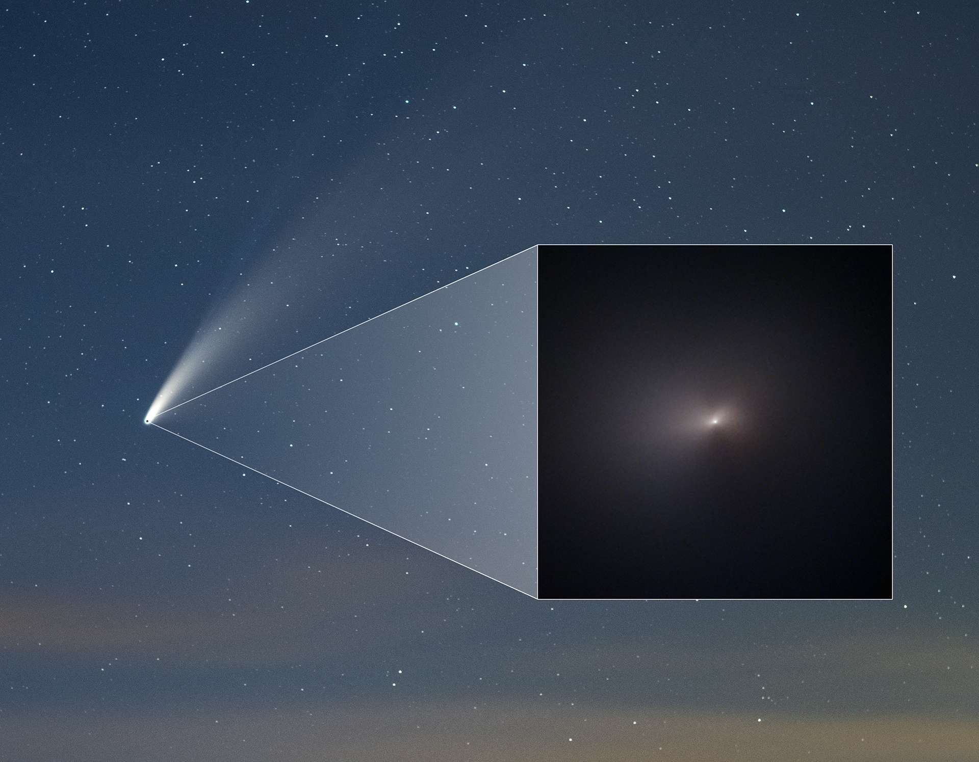Hubble a photographié la brillante comète Neowise