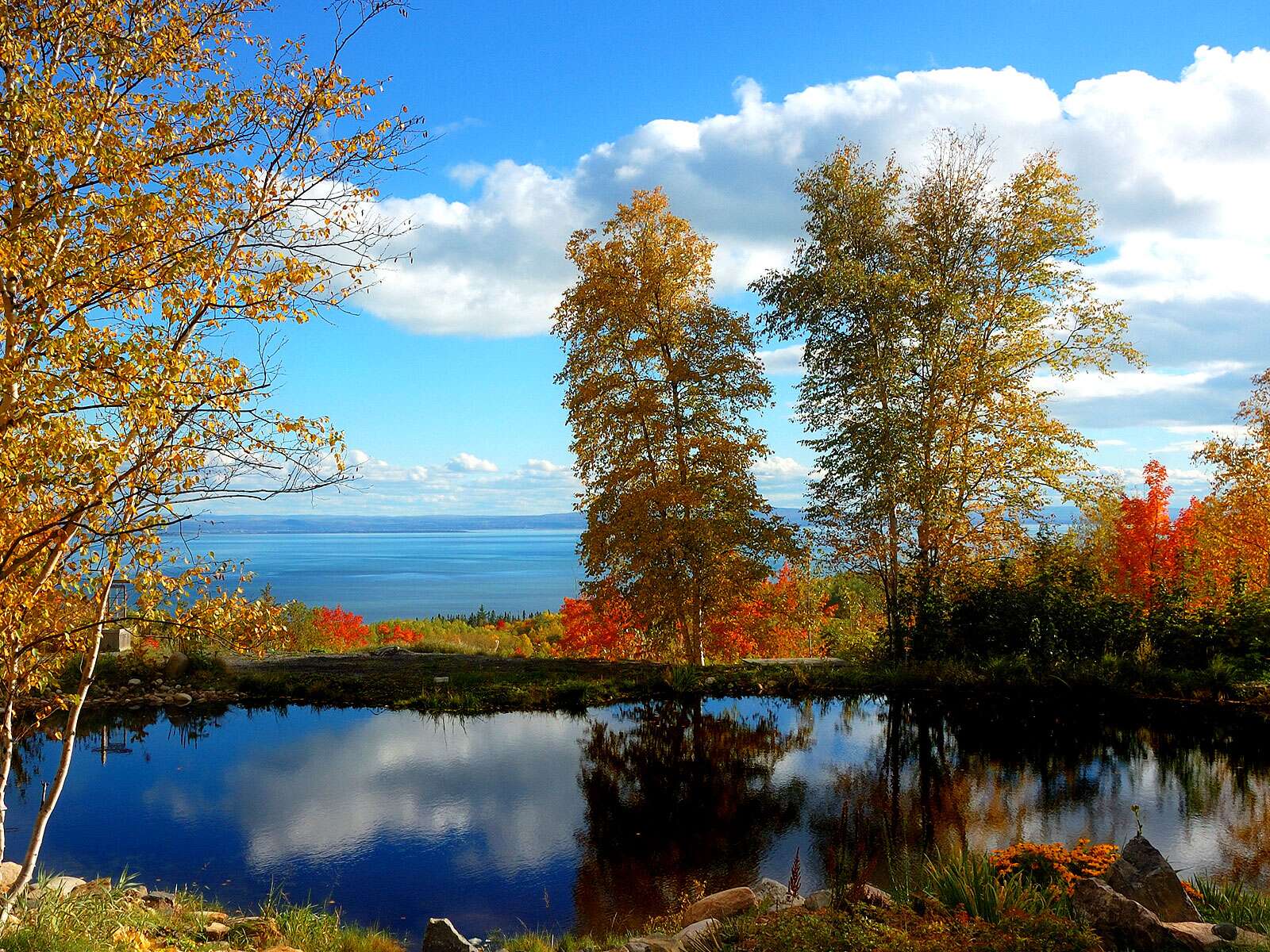 Petit lac près de Charlevoix - Québec - Fond d'écran et images gratuites