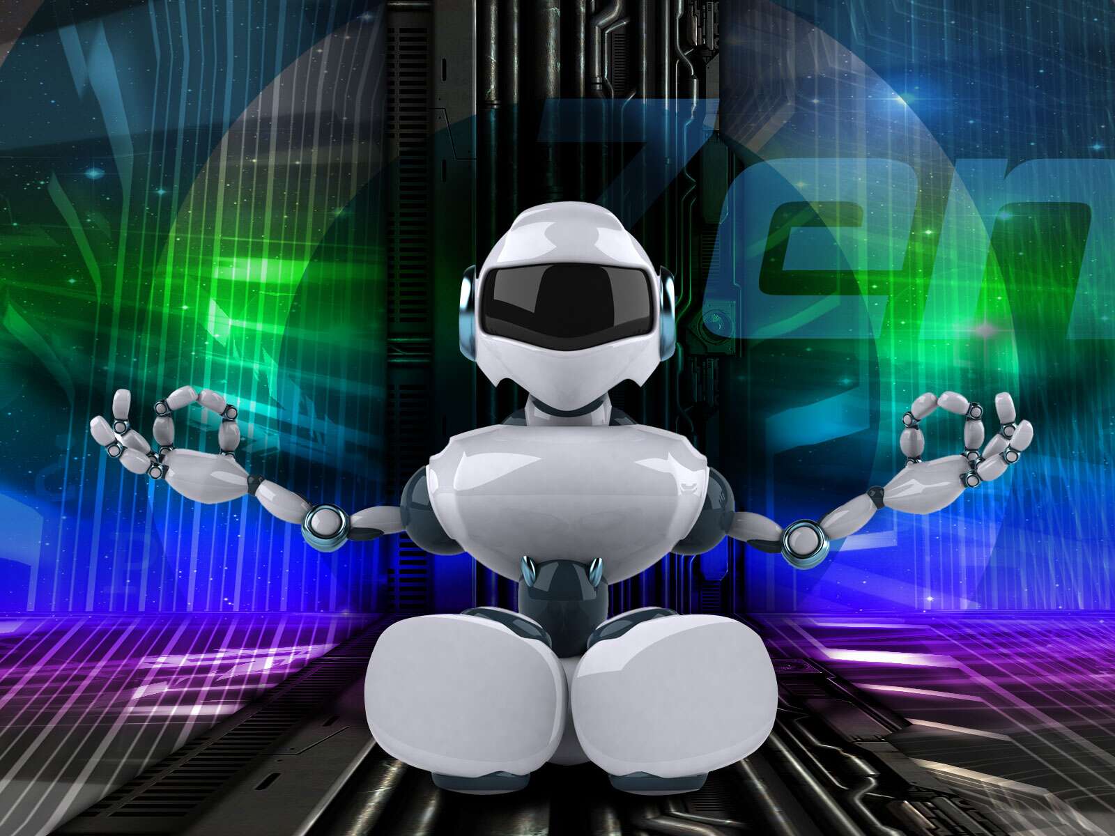 Robot zen attitude - Fond d'écran et images gratuites