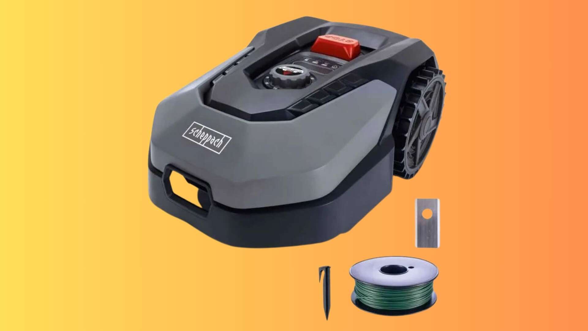 Le robot tondeuse connecté Scheppach passe sous la barre des 420