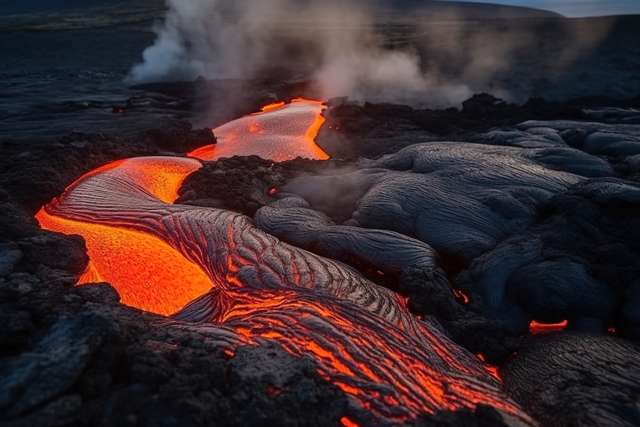Roche Volcanique De Lave