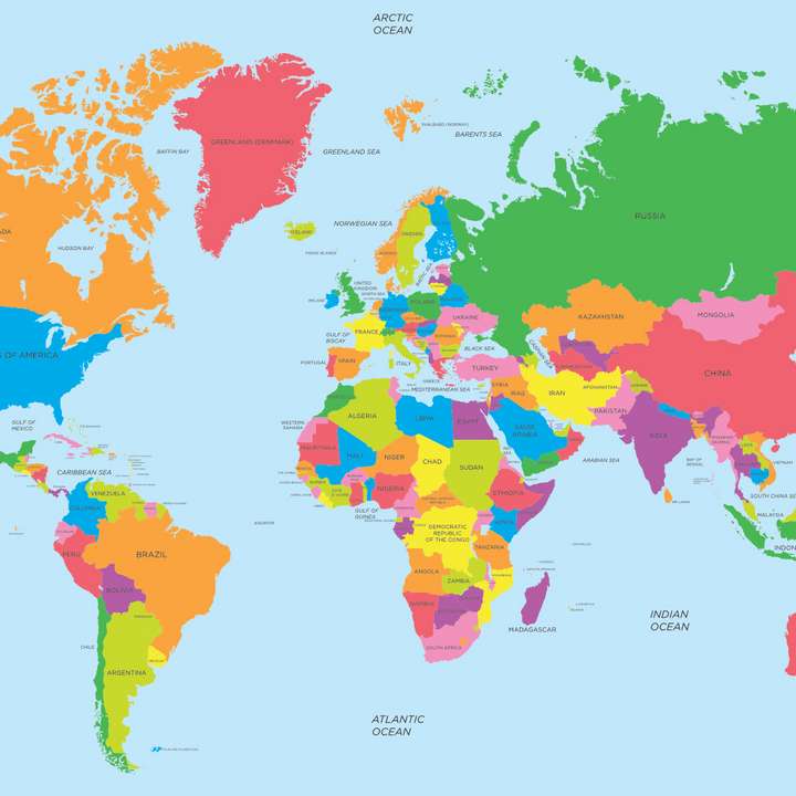 Carte Du Monde Avec Les Noms Des Pays L'origine De Tous Les Noms De