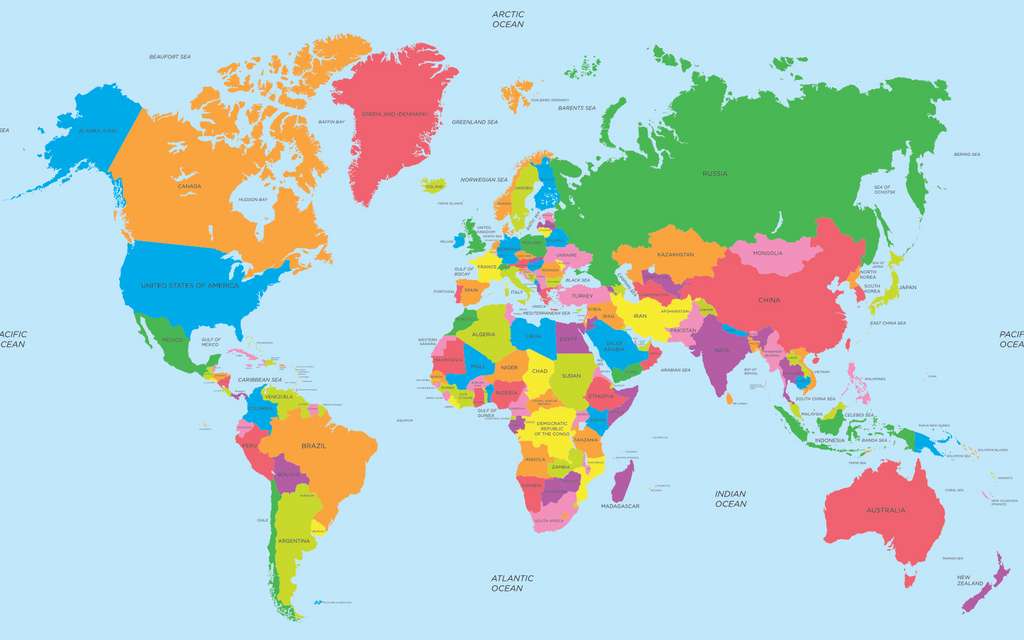 Carte Du Monde Continents Carte Du Monde Francais Images Free