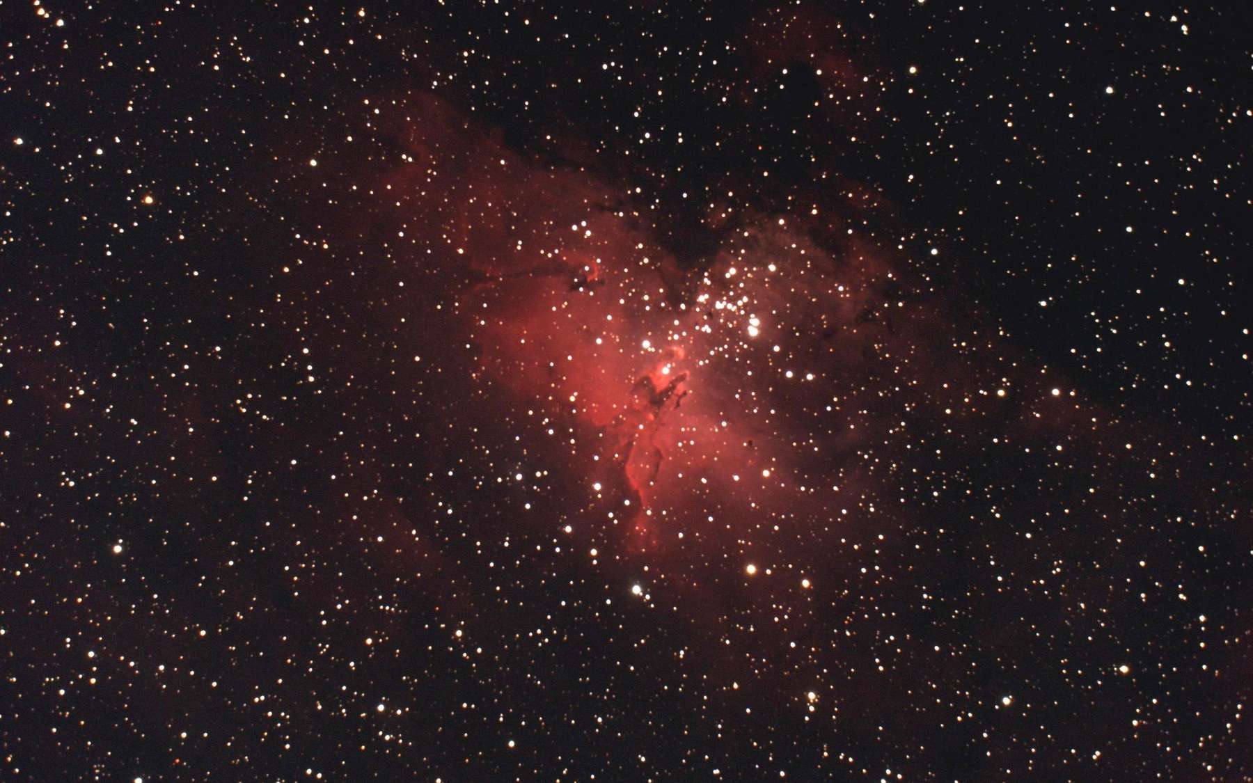 Astrophotographie : M 16 la nébuleuse de l'Aigle