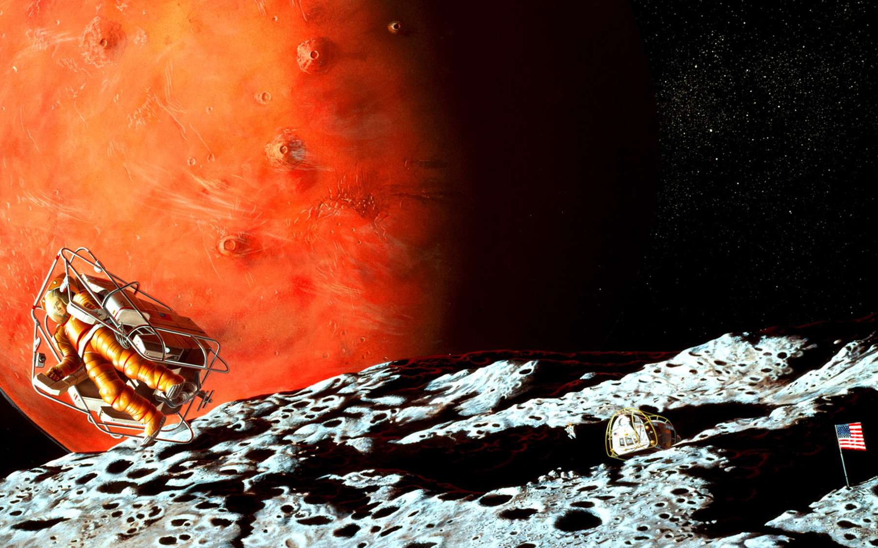 Color Image Of Phobos From Mars Express Nasa Solar System Exploration