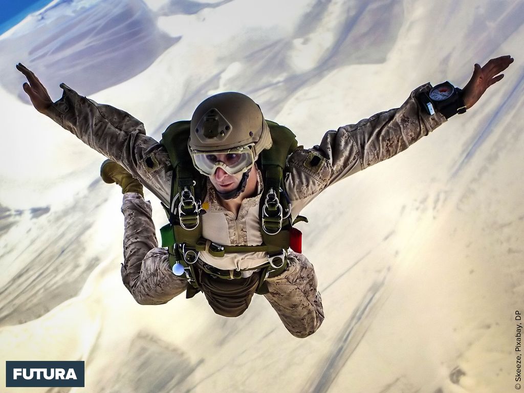 Parachutisme : la chute libre peut atteindre une vitesse de 200km/h ...