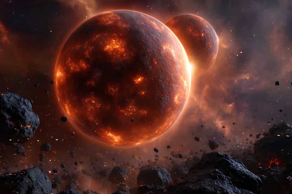 Mars : des vestiges intacts de collisions cataclysmiques se cachent ...