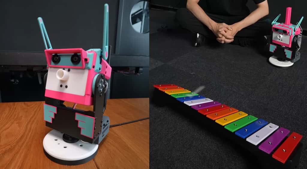Ce robot fou vise votre bouche en mouvement et envoie des chewing-gums ...