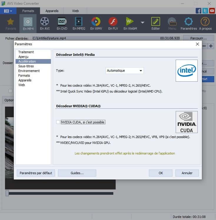 Définition | Télécharger AVS Video Converter pour Windows - essai gratuit