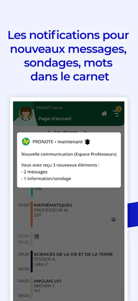 Définition | PRONOTE — gestion scolaire et téléchargement Android/iOS