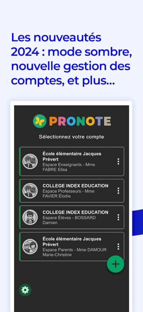 Définition | PRONOTE — gestion scolaire et téléchargement Android/iOS