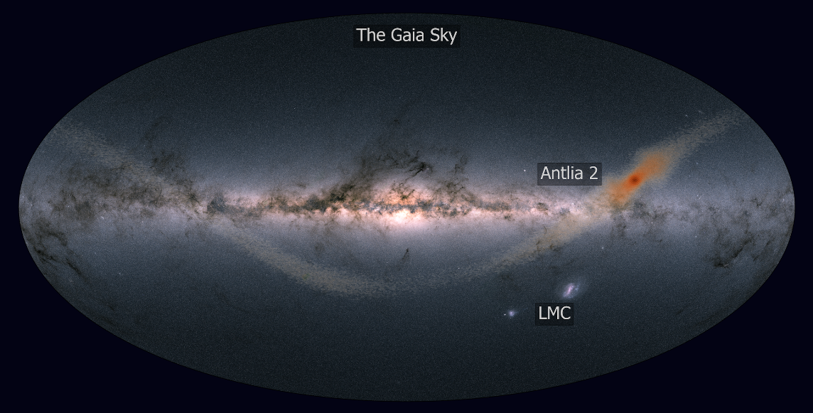 La galaxie fantôme Antlia 2 a laissé des vagues dans la Voie lactée