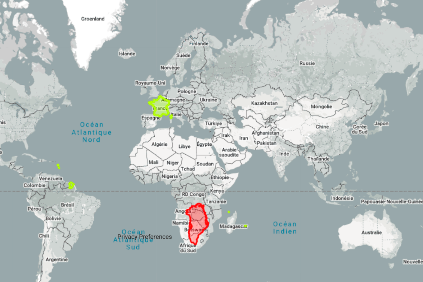 Voici les tailles réelles des pays enfin dévoilées grâce à cette carte ...
