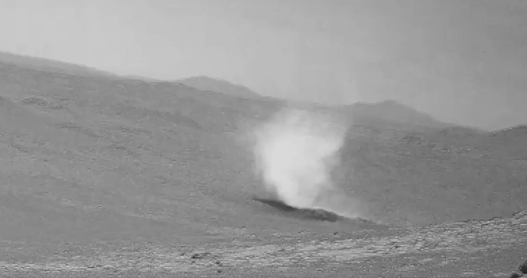 Un rover de la Nasa a filmé un phénomène météo spectaculaire sur Mars