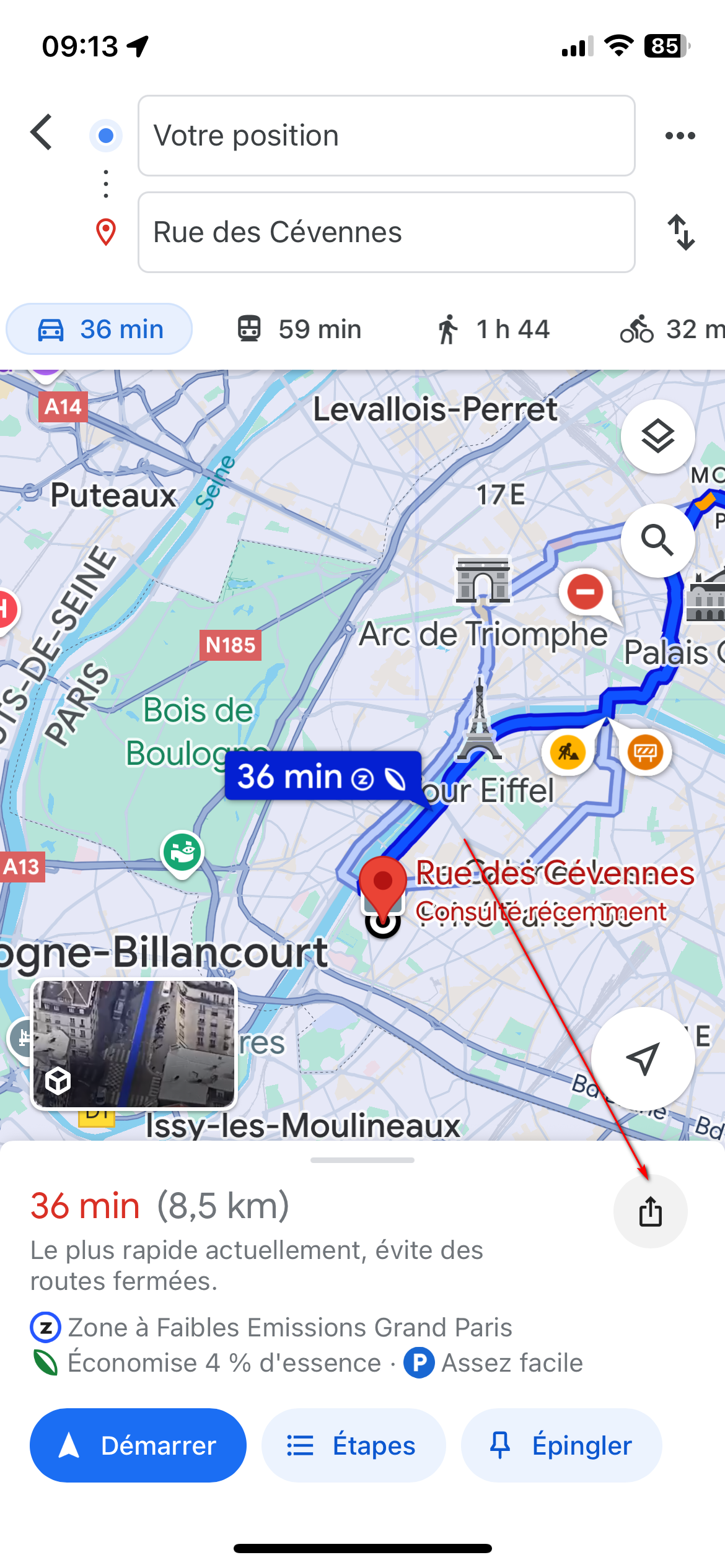 Google Maps : comment partager sa position et son trajet avec ses proches