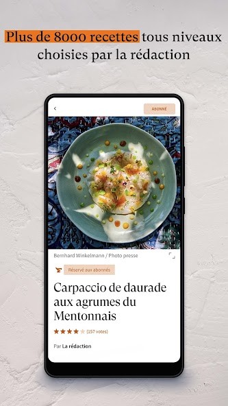 Définition | Le Figaro Cuisine : recettes pro gratuites sur Android & iOS