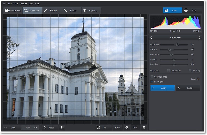 Définition | Photoworks — Logiciel de retouche photo Windows (IA)